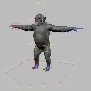 Silverback gorilla Rig - AnimProps