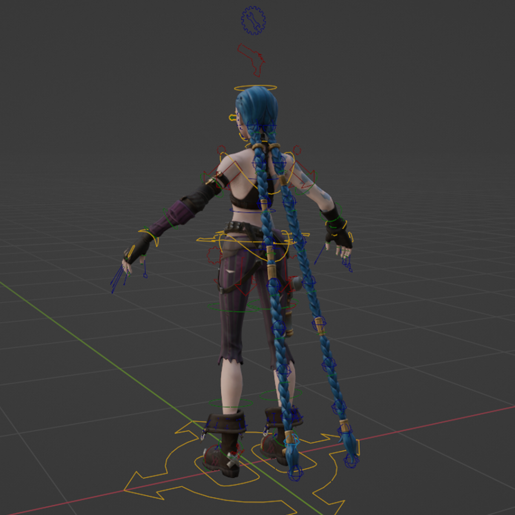 Jinx Character Rig Blender - AnimProps