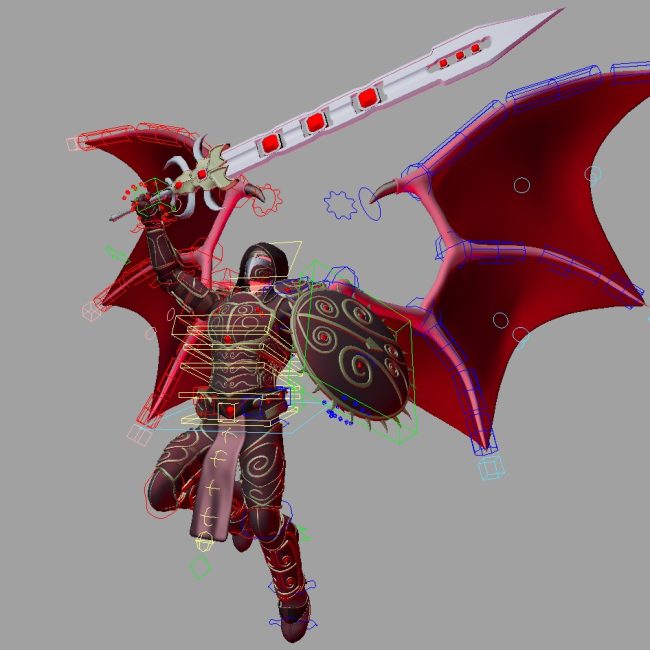 Knight Evolution - Devil Warrior - AnimProps