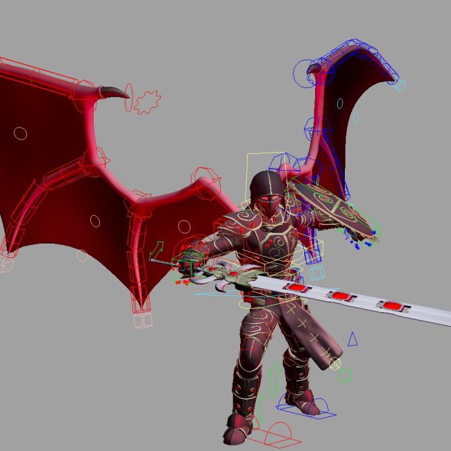 Knight Evolution - Devil Warrior - AnimProps