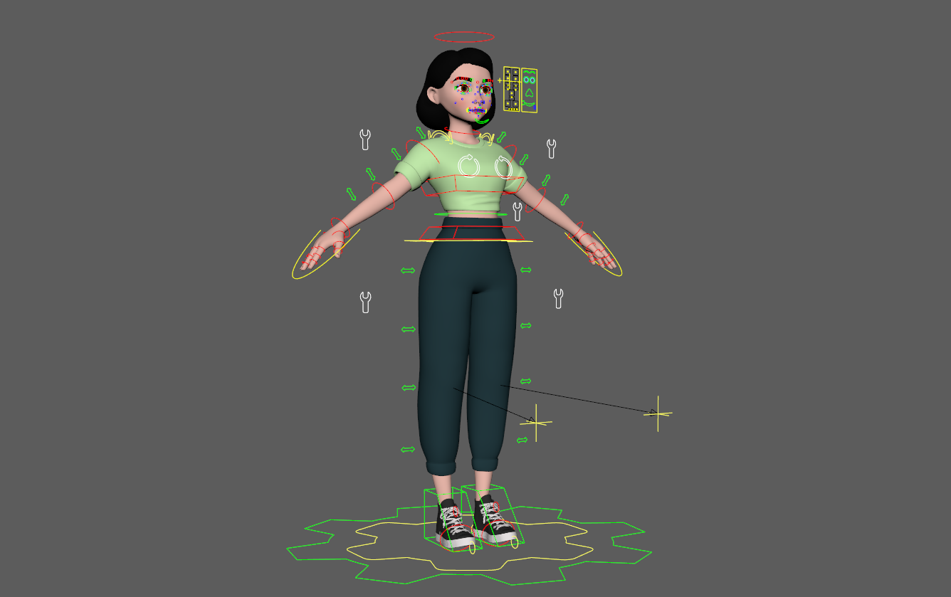 Diana Maya Rig - AnimProps