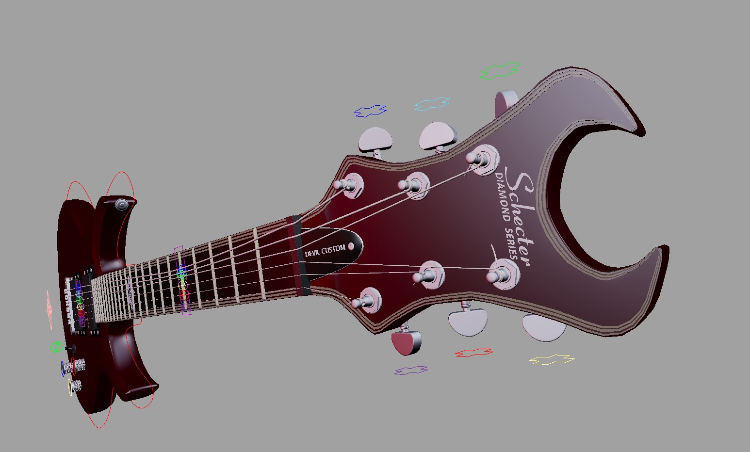 Guitar Rig - Schecter Devil Custom - AnimProps