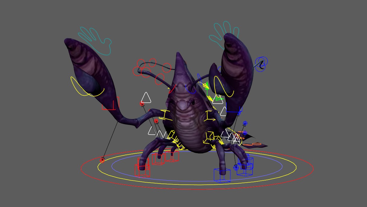 Prawn character with FBX export rig (UE5) - AnimProps