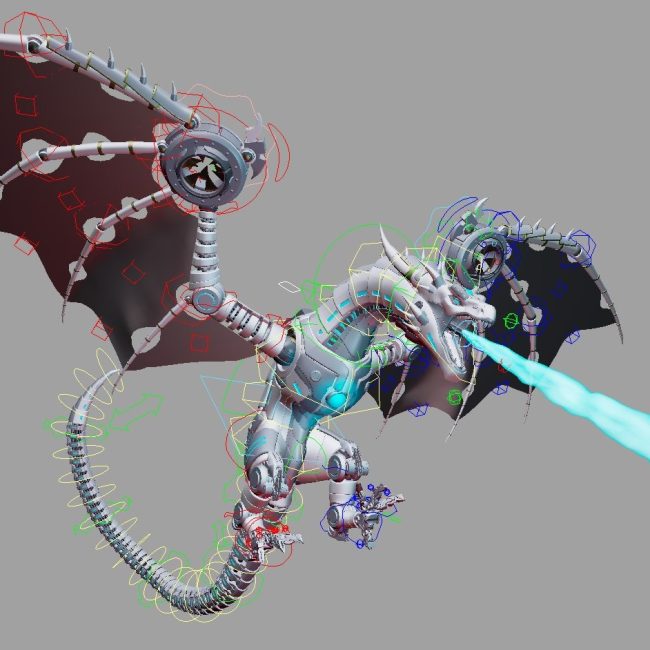 Cybernetic Dragon - AnimProps