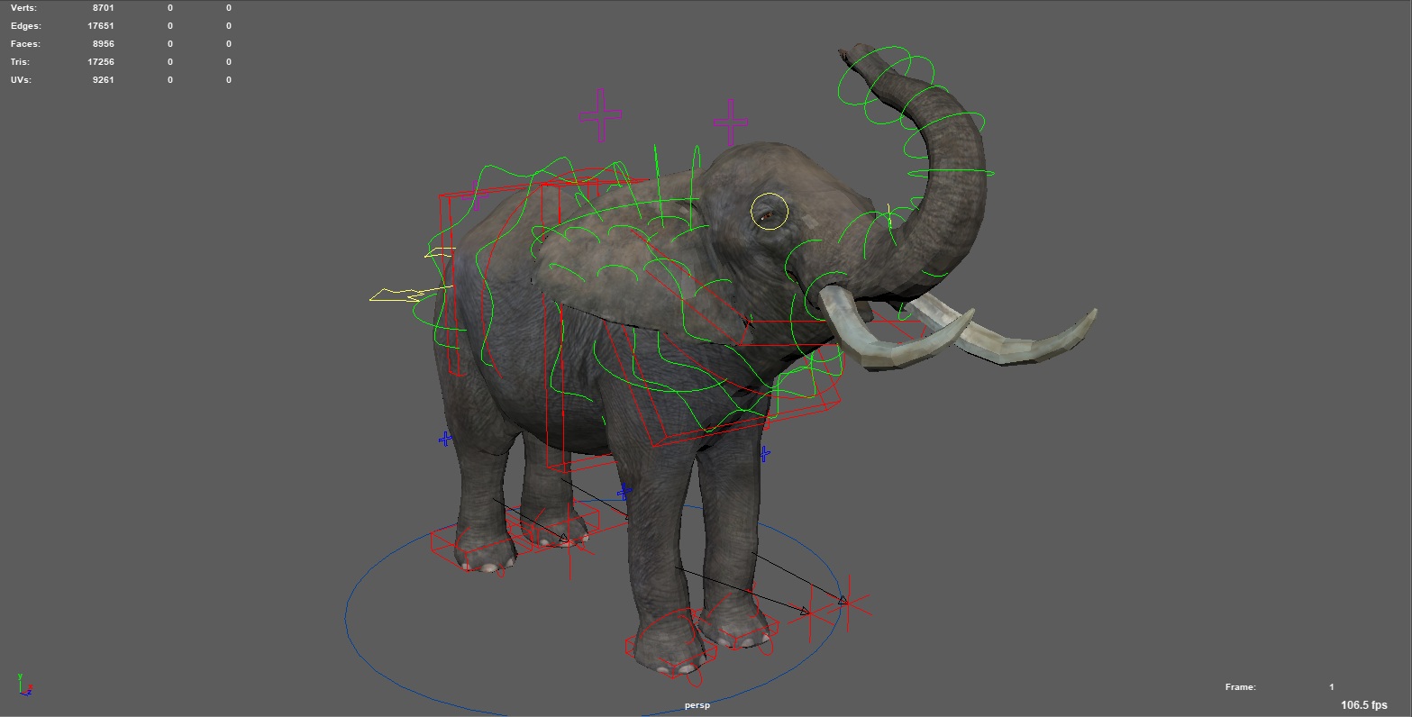 Elephant Rig - AnimProps