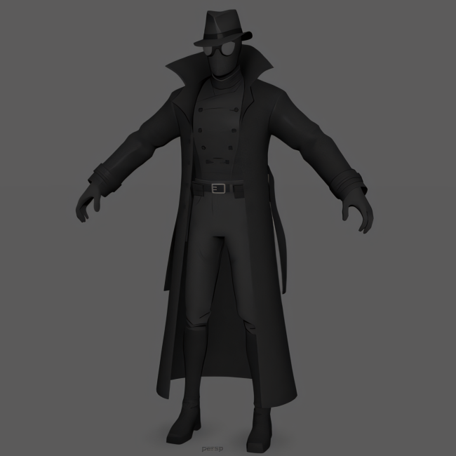 Spider-Noir (Spider-verse) Maya Rig - AnimProps