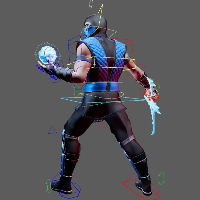 Sub-Zero (Mortal Kombat) Maya Rig - AnimProps