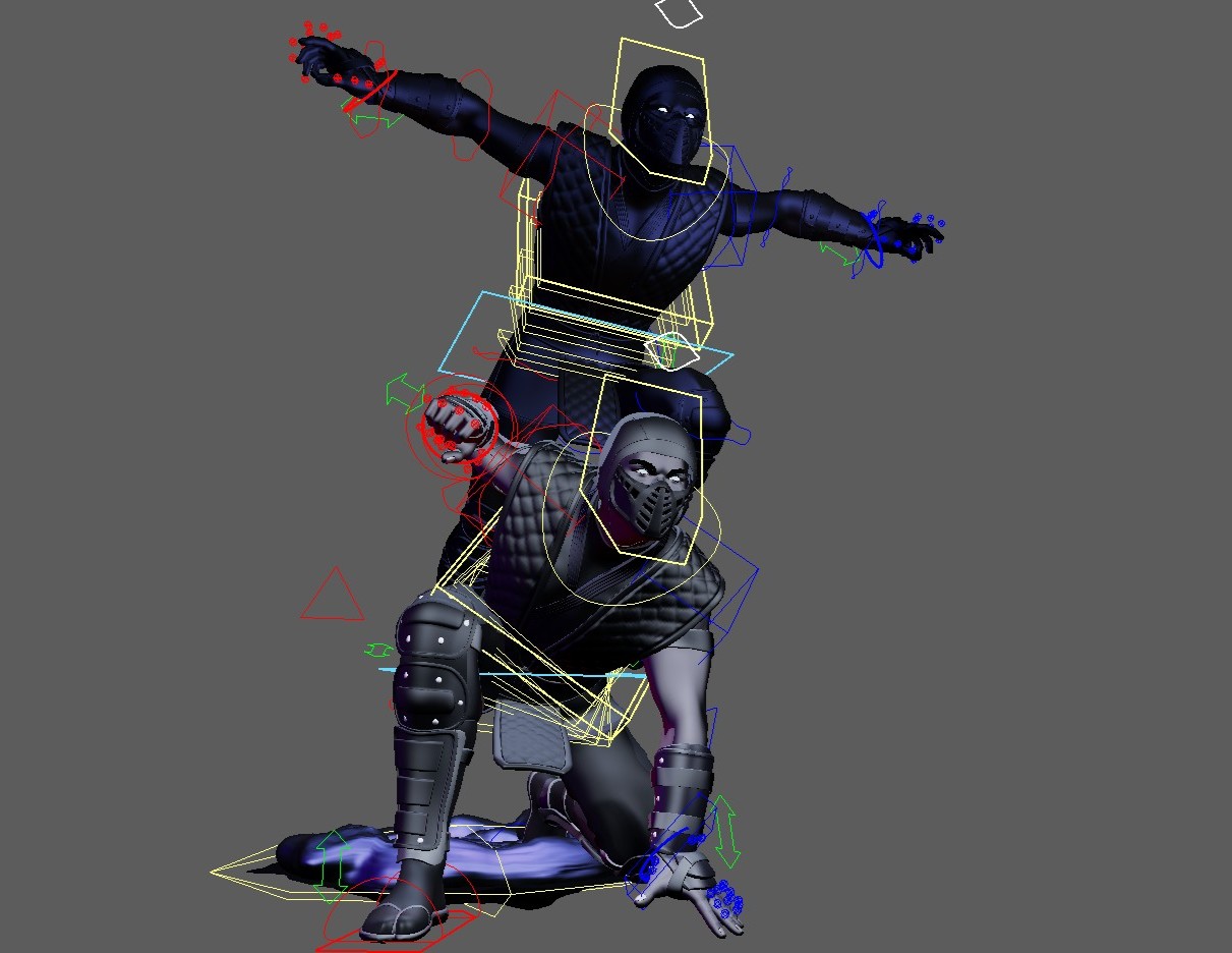 Noob Saibot (Mortal Kombat) Maya Rig - AnimProps