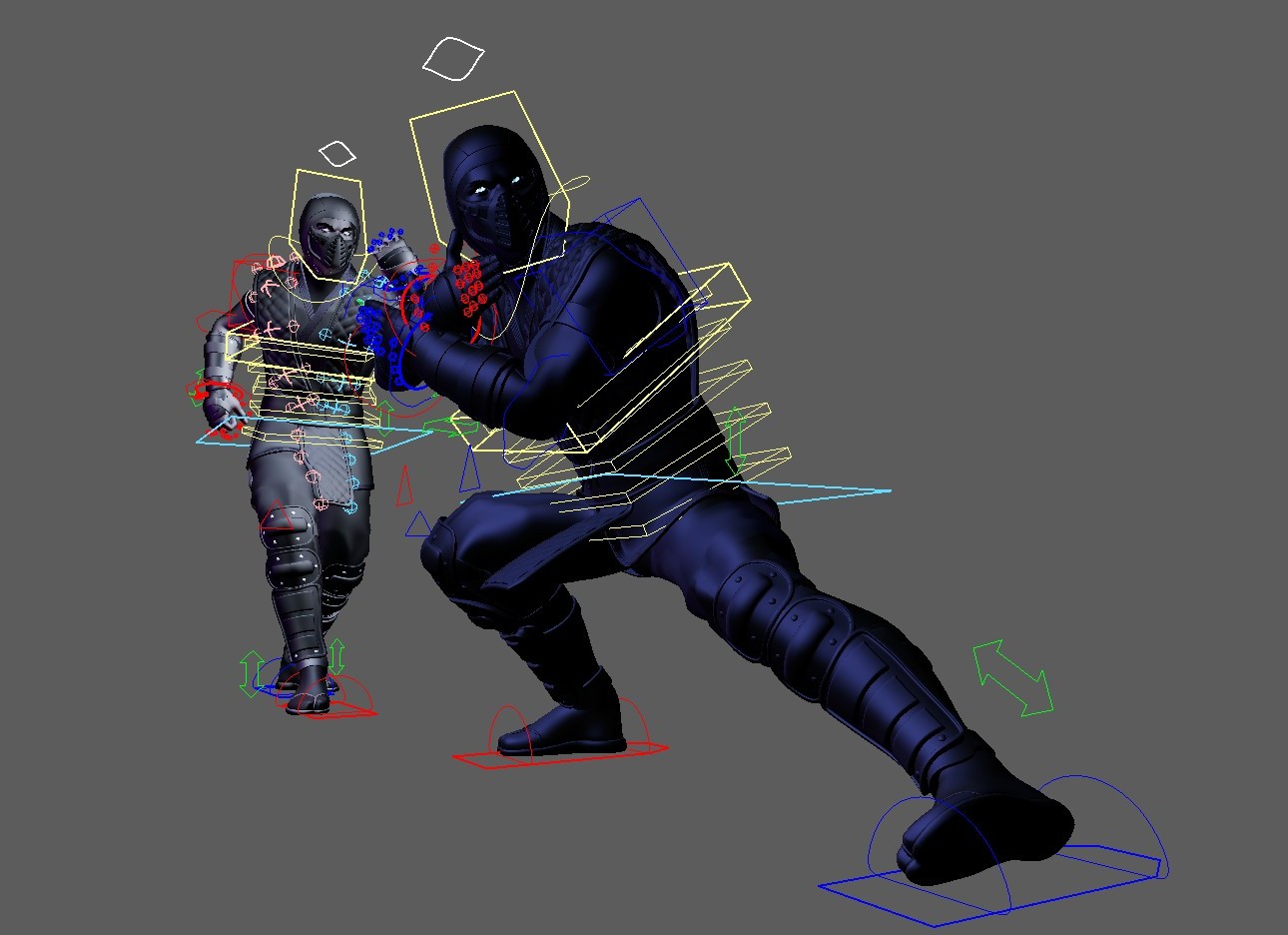 Noob Saibot (Mortal Kombat) Maya Rig - AnimProps