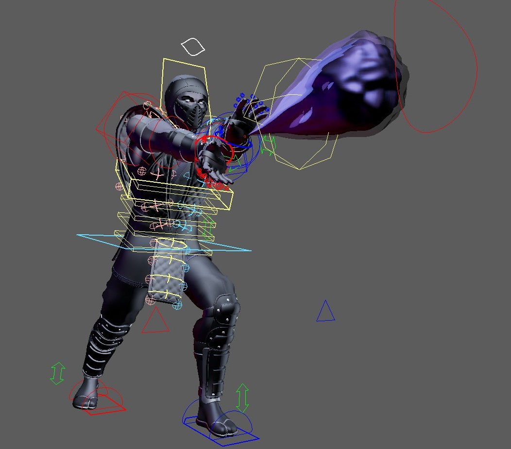 Noob Saibot (Mortal Kombat) Maya Rig - AnimProps